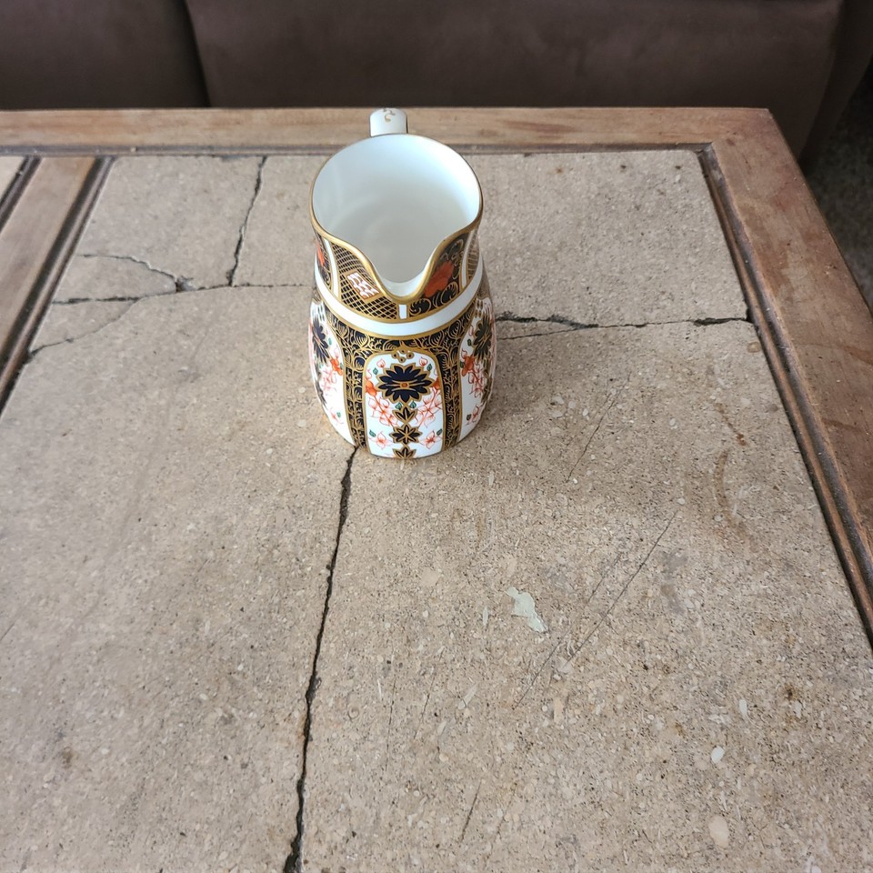 Royal Crown Derby Old Imari 1128~(1)~Large 4" Cream Pitcher~Perfect ...