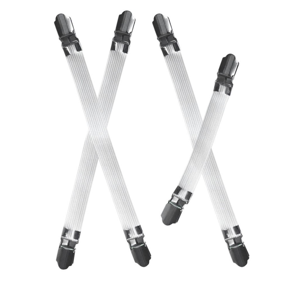 4 Pcs Ironing Board Elastic Clips Adjustable Bed Fasteners Bedsheet ...