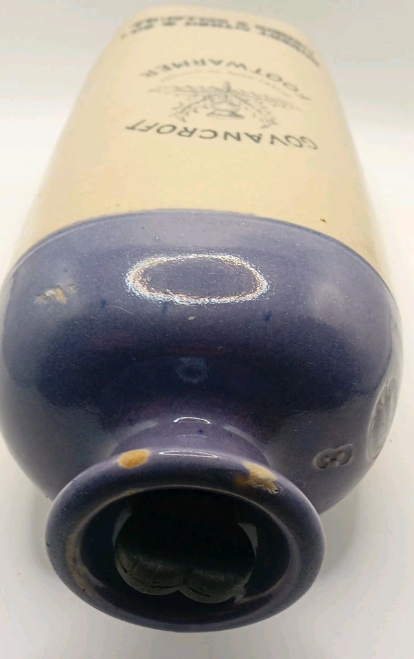 Rare Purple Top Govancroft STONEWARE HOT Water Bottle Airdrie ...