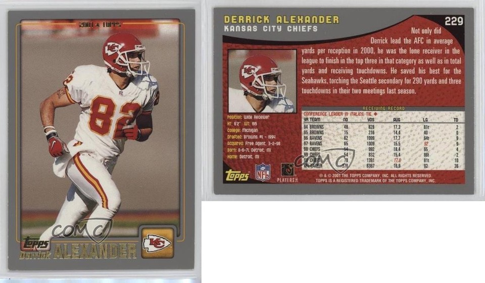 2001 Topps Derrick Alexander #229 0f3j | eBay