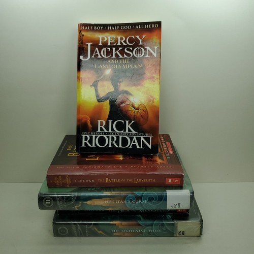 Percy Jackson and the Olympians Set Rick Riordan PB & Hardcover 1-5 | eBay
