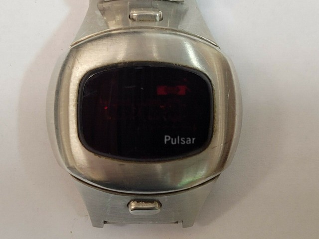 Pulsar P4 Executive Digital Very RARE No Magnet Vintage Stainless Steel ...