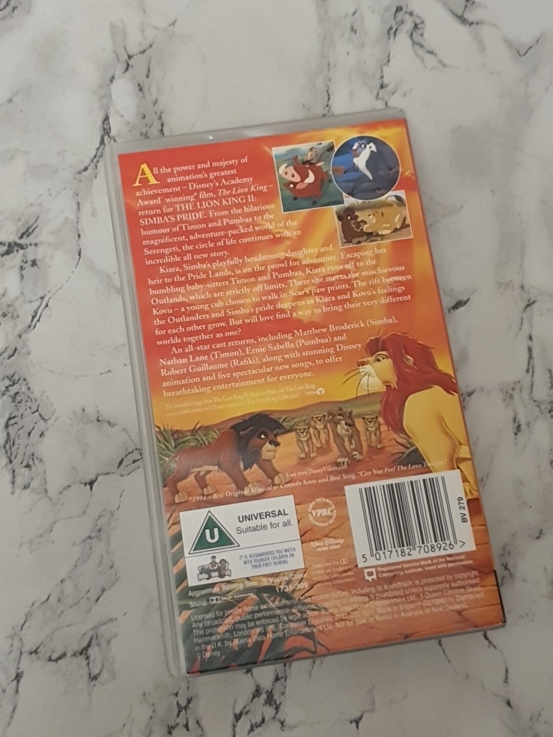 The Lion King II - Simba's Pride VHS/SUR, | Grelly USA