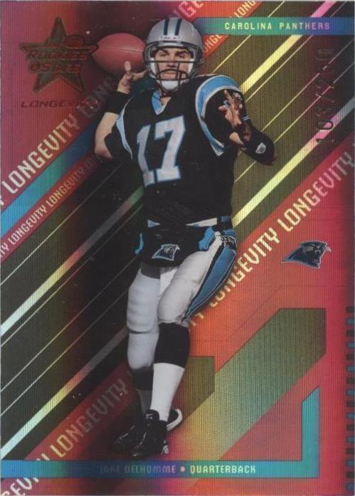 2004 Leaf Rookies & Stars Longevity - Jake Delhomme #14 Ruby /250 for ...
