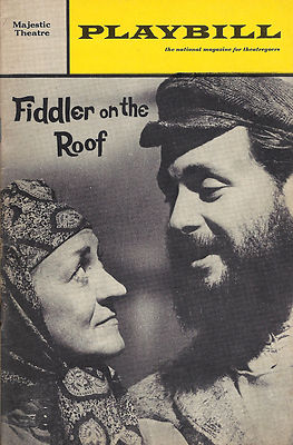 Bock & Harnick "FIDDLER ON THE ROOF" Harry Goz / Bette Midler 1967 ...