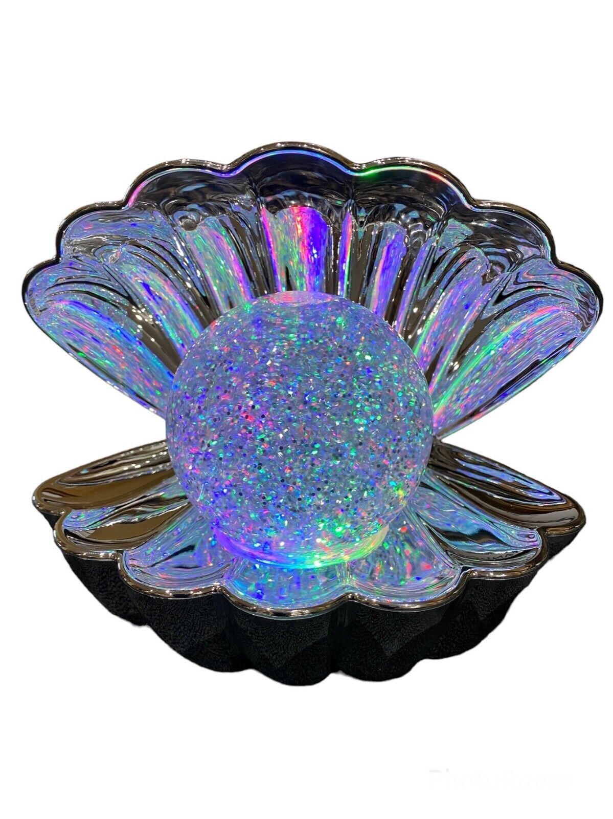 Colour Change Shell Clam Glitter Pearl Mermaid Lamp Light Relaxing 19 ...