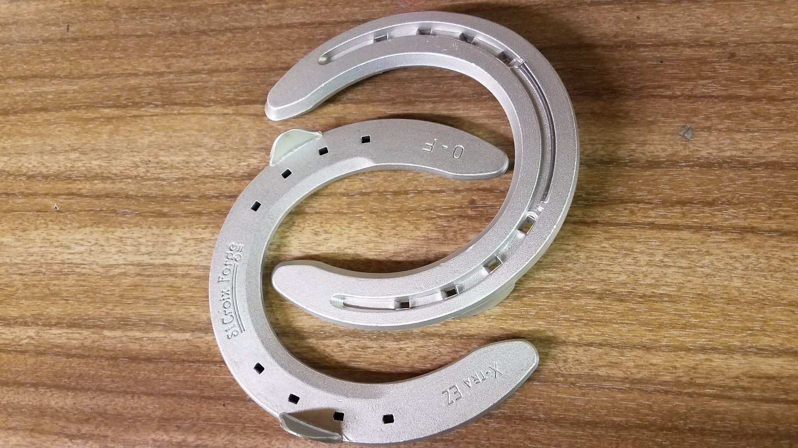 St Croix Forge X-tra EZ Aluminum Horseshoe Size 0 Front Clipped One ...