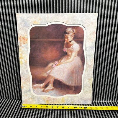 R. Tolan Framed Ballerina Print Vintage 13''x 17'' Matted Beautifully ...