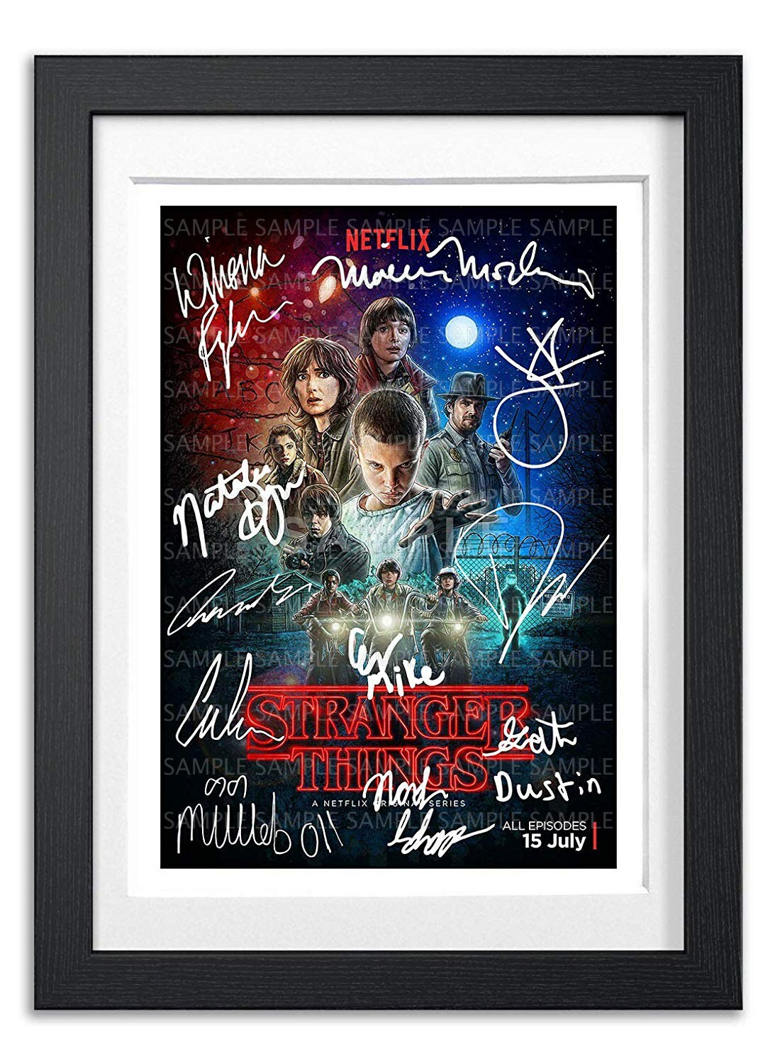 STRANGER THINGS CAST SIGNED POSTER SHOW SERIES SEASON PRINT PHOTO ...