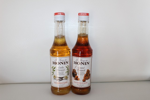 Nespresso Monin Coffee Espresso Mini Syrup Set Of Two -Vanilla Caramel ...