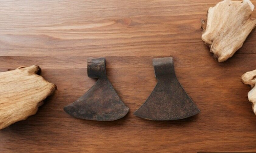 1850's Antique Hand Forged Solid Iron Axe Head Nice Shape Old Original ...