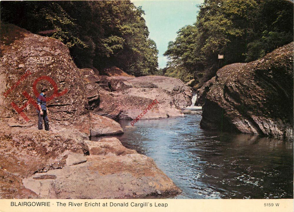 Picture Postcard- Blairgowrie, the River Ericht At Donald Cargill's ...