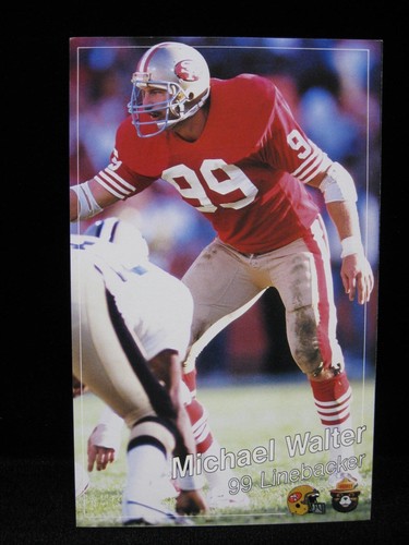 1988 Michael Walter San Francisco 49ers Smokey Bear Card #99 (B) | eBay