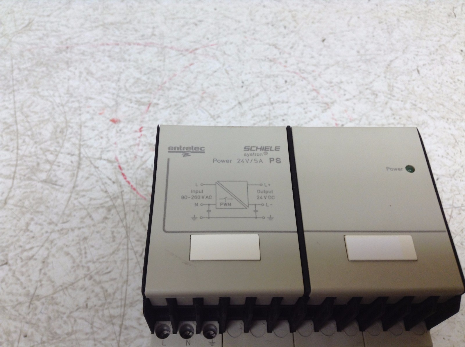 Entrelec Schiele 2.423.416.00 PS Systron 24 VDC 5 Amp Power Supply ...