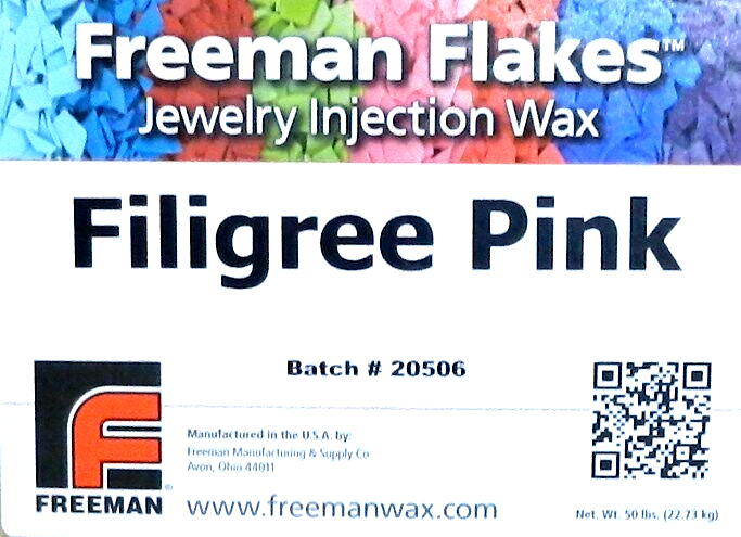 FREEMAN Pink Flakes Injection Wax Jewelry Lost Wax Casting Filigree ...
