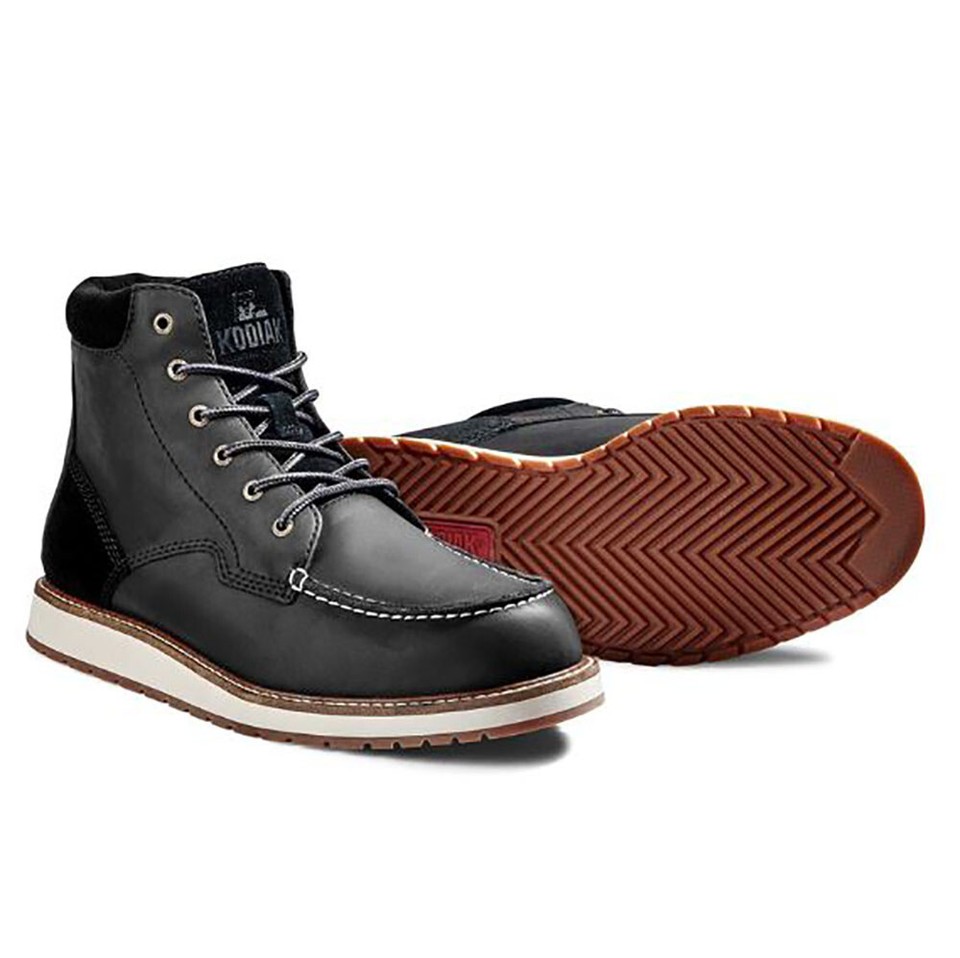 NEW Men's Kodiak Devick Wedge Boot Black Saddleback Size 8.5 M Retail ...
