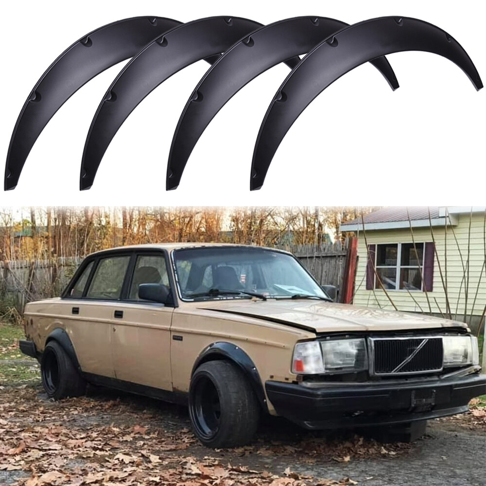 4.5" Fender Flares Flexible Extra Wide Wheel Arch Body Kit For Volvo ...