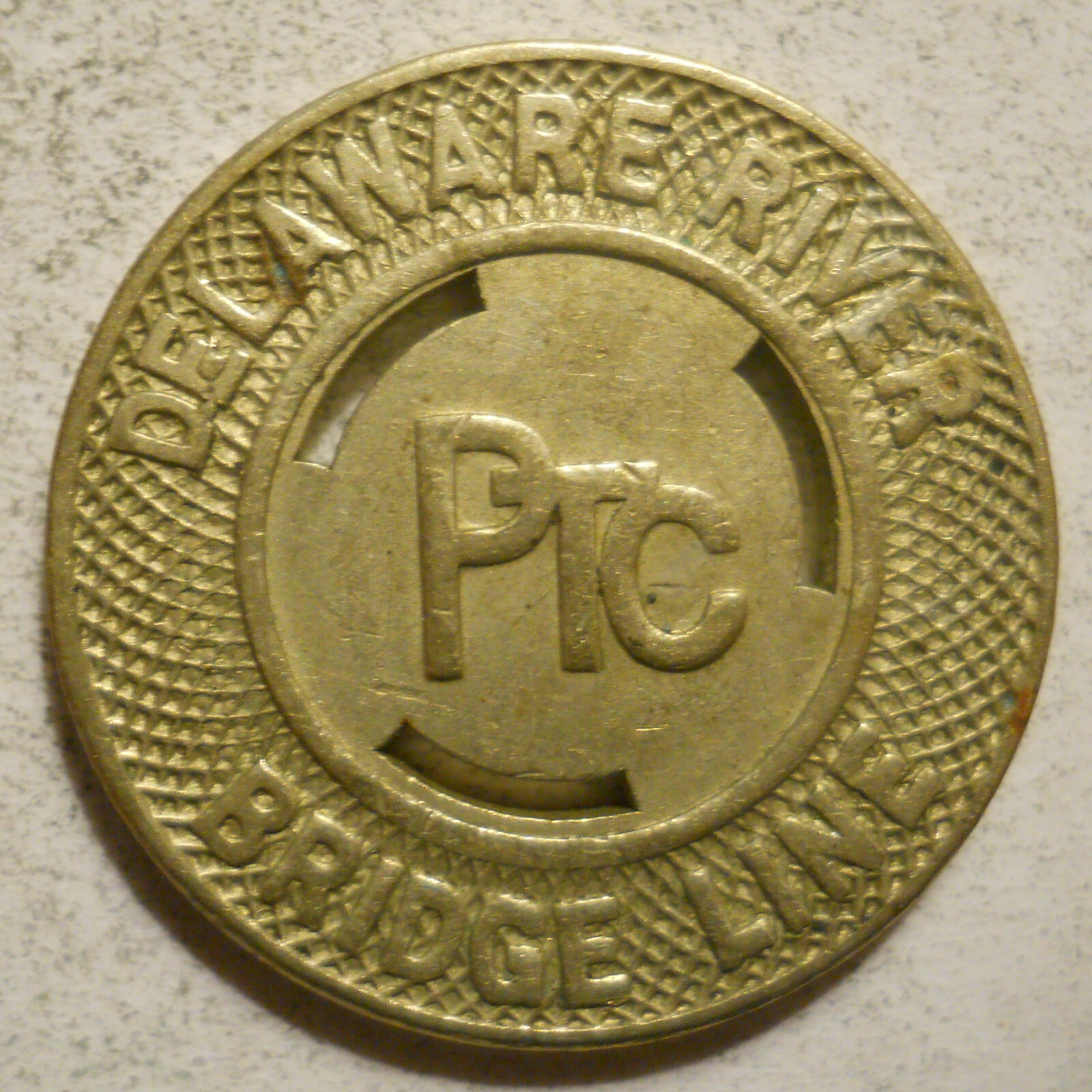 PTC Delaware River Bridge Line (Camden, New Jersey) transit token ...