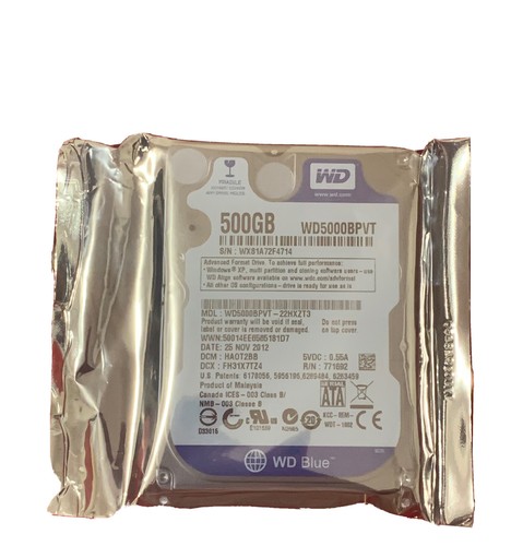 Western Digital WD5000BPVT-75HXZT3 FW: T3 DP/N:0P4HC 500GB 2.5" SATA ...