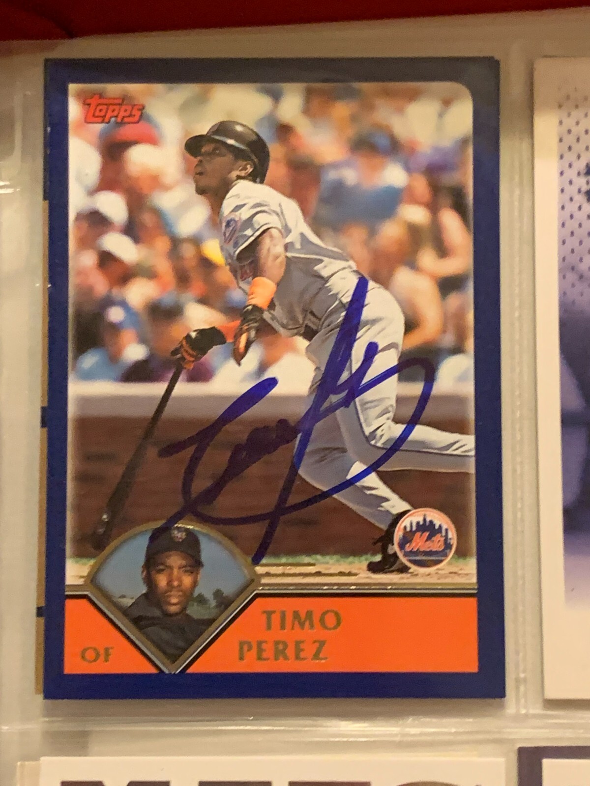 TIMO PEREZ AUTOGRAPHED SIGNED 2003 TOPPS CARD NEW YORK METS COA | eBay