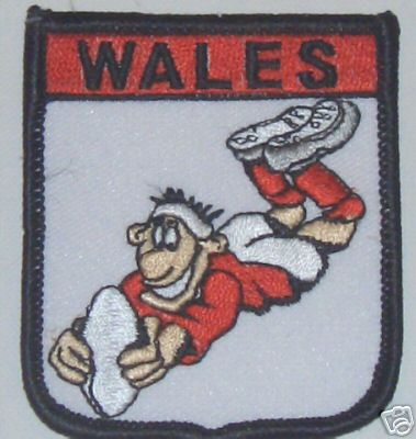 WALES RUGBY PLAYER FLAG WORLD EMBROIDERED PATCH BADGE | eBay