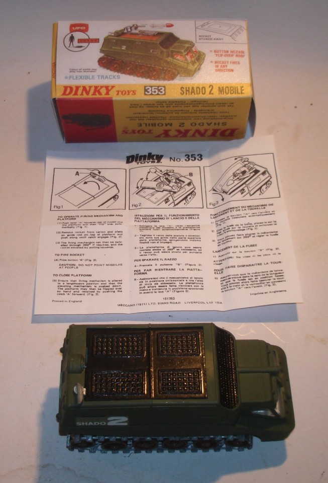 Dinky Toys 353 UFO Shado 2 Mobile with Box Gerry Anderson TV Show | eBay UK