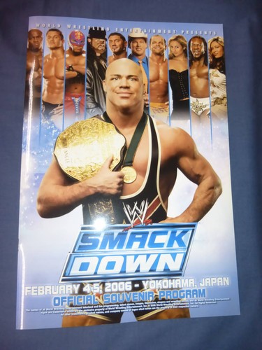 American Pro Wrestling/Wwe Pamphlet Smackdown 2006 Program Cart Angle ...