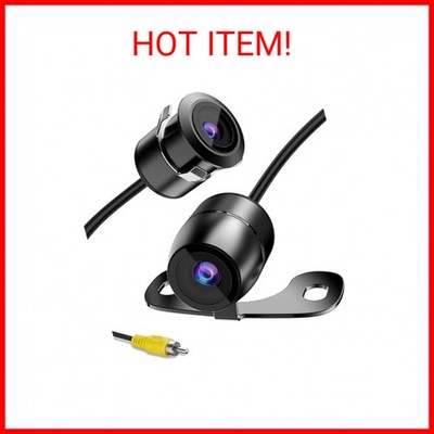 Backup Camera Flush Mount, Metal Housing 170°Wide View Angle Rear/Side ...