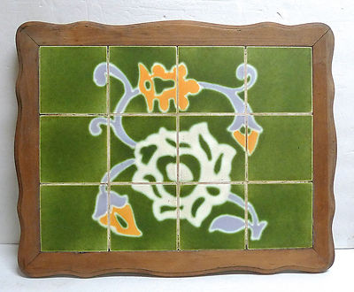 WHEELING Vintage Tile Panel in Wood | eBay UK