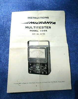 Multimeters - Multimeter Radio Shack