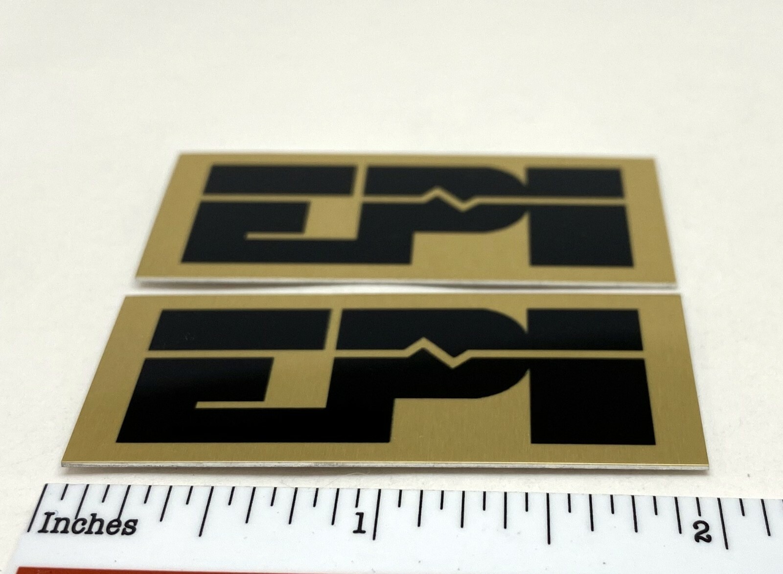 EPI Speaker Badge Emblem Custom Made Gold Aluminum Pair | eBay