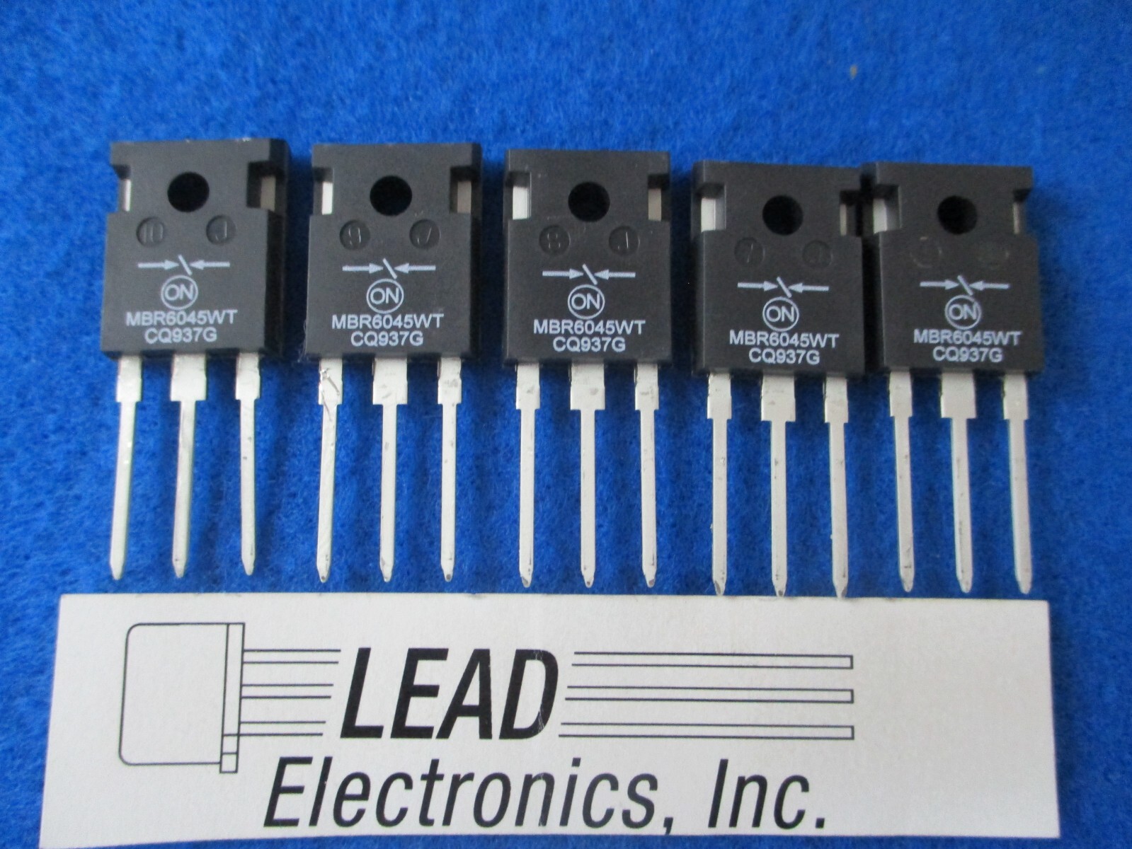 qty 5 ONSEMI MBR6045WTG Schottky Diode 45V 30A OnSemi MBR6045 FREE ...