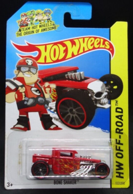 Hot Wheels off-road Bone Shaker red The Origin of Awesome RED Flames | eBay