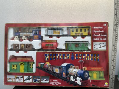 Goldlok Toys Western Express Train Set, Authentic Train Sound, 1997 ...