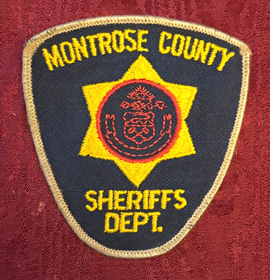 Montrose County CO Colorado Sheriff Patch Vintage Uniform Removed Ver 1 ...