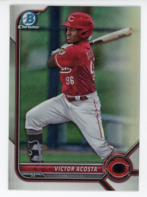 VICTOR ACOSTA 2022 BOWMAN DRAFT CHROME CARD #BDC-70 REDS | eBay