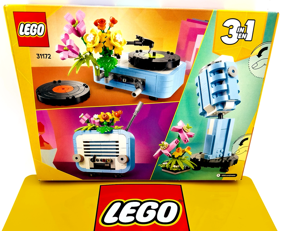 Lego Creator 31172 LEGO Record Player with Flowers (3 in 1, microphone ...
