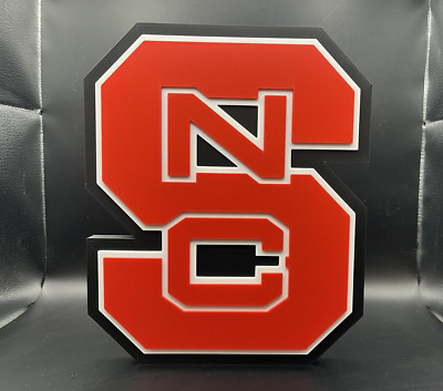 North Carolina State Wolfpack Logo Sign Display | 3D Wall Desk Shelf ...