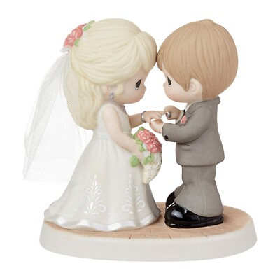 Precious Moments Figurine Bride Groom With This Ring I Thee Wed 5.5 ...