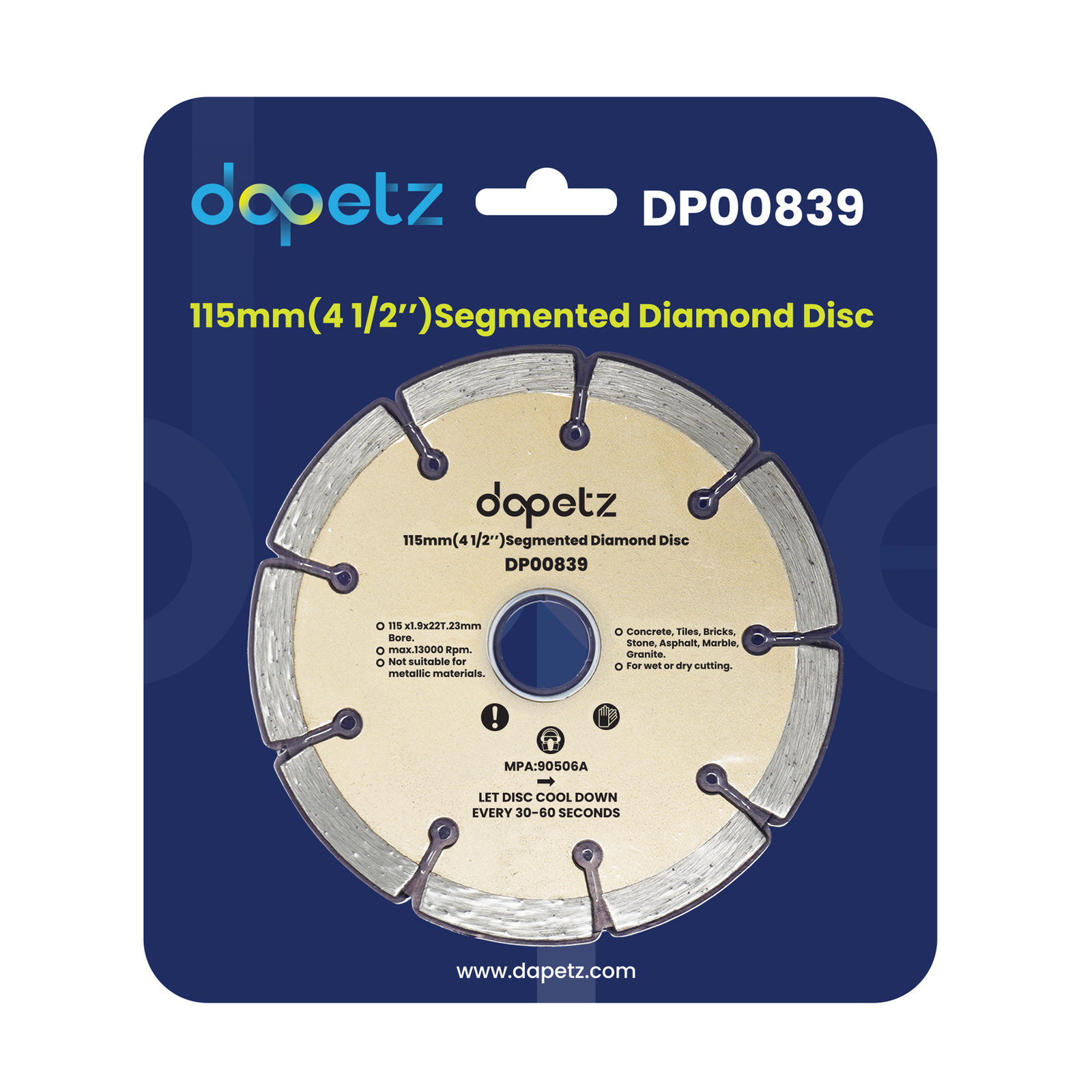 3x 115mm 4.5" Diamond Angle Grinder Grinding Stone Brick Concrete ...