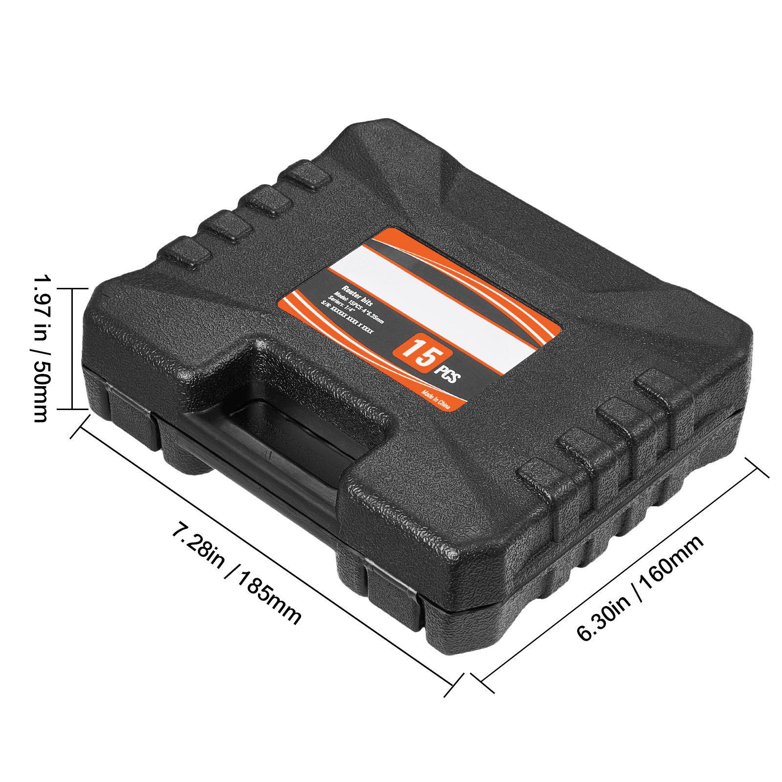Router Bits Set 15 Pieces Carbide Router Bit 1/4 Inch Shank Carrying ...