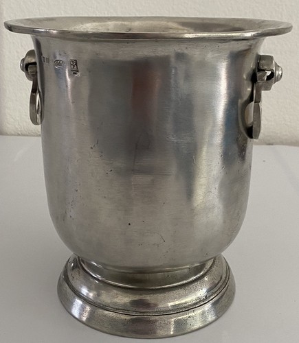 Pewter Ice Bucket Champagne Bucket Valpeltro Artale Of Italy Vintage ...
