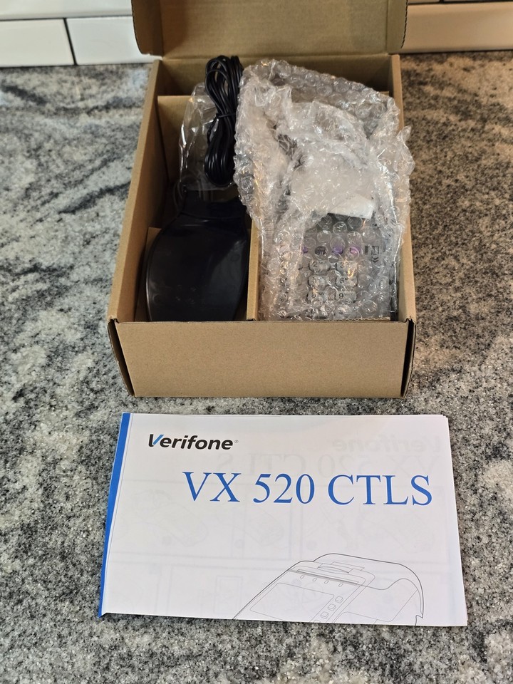 Verifone VX520 CTLS Credit Card Terminal 128MB 64MB Dial Ethernet PCI 3 ...