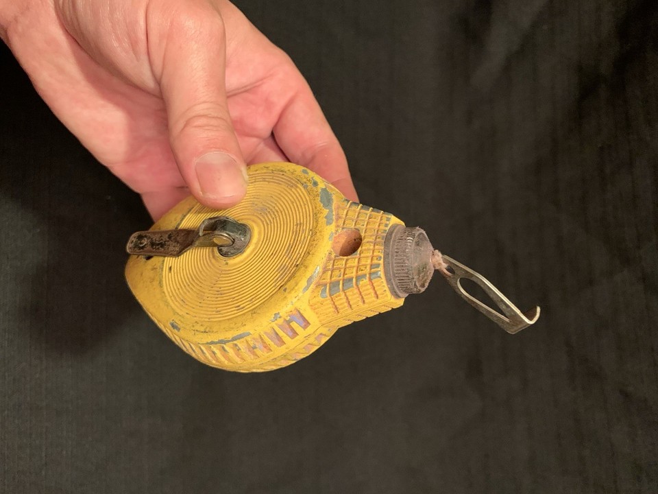 Stanley Chalk-O-Matic Chalk Line Yellow Hand Tool Vintage USA | eBay