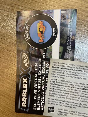 Roblox Bees Blaster Nerf Dart Blaster Gun CODE ONLY (READ DESCRIPTION ...