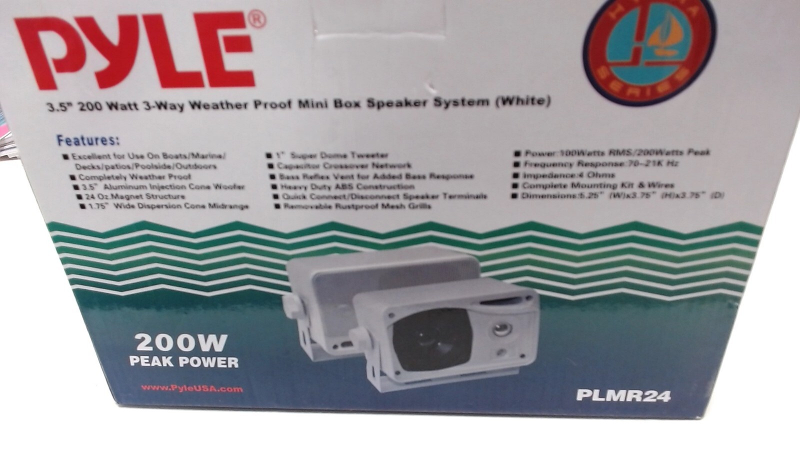 Pyle PLMR24 3.5'' 200 Watt 3-Way Weather Proof Mini Box Speaker System | eBay