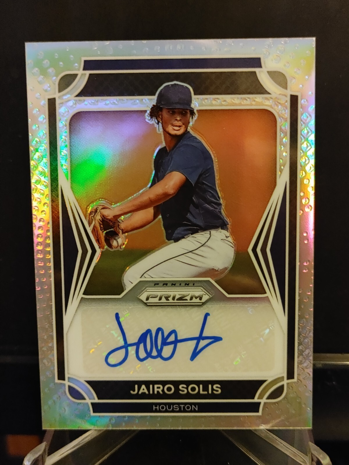 Jairo Solis RC 2021 Panini Prizm Draft Picks Silver Prizm AUTO #AU-JS ...