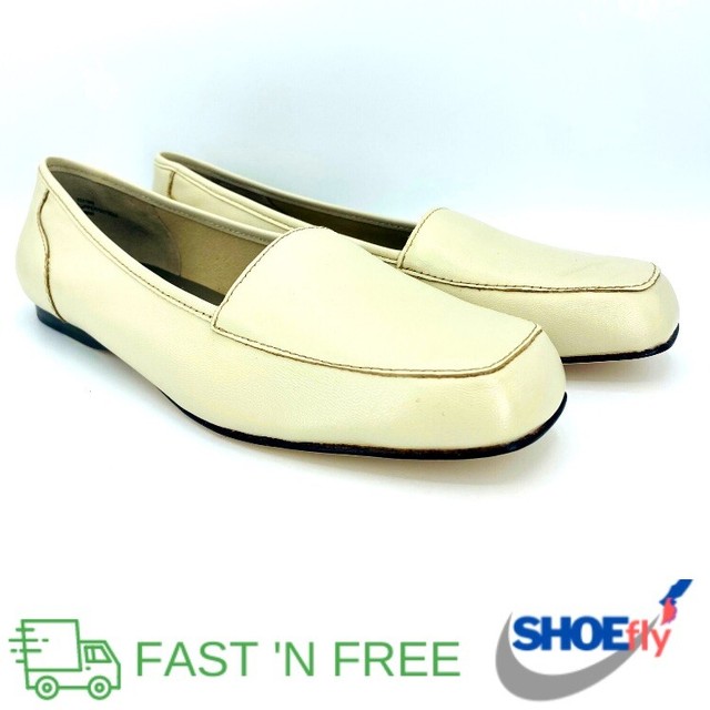 Array Womens Freedom Yellow Leather Loafers Shoes 9 Wide (c D W) BHFO ...