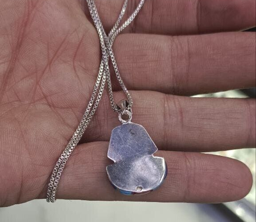 925 Silver Egyptian Pharaonic Necklace Chain, Egyptian Chain Inlaid ...