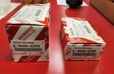 2007-2021 Toyota Tundra Front & Rear Brake Pad Set | 04465-AZ220/04466 ...